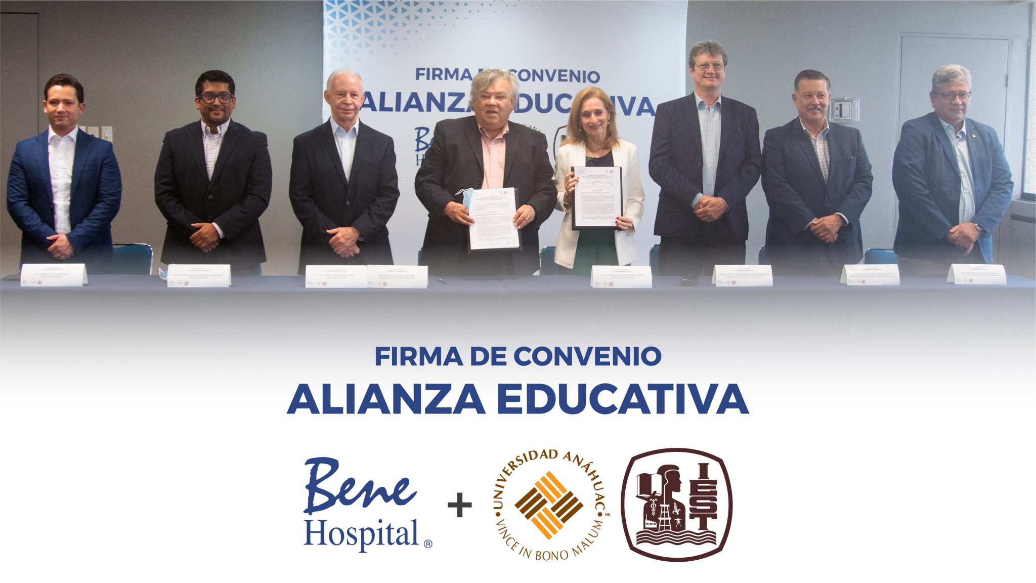 Firma Bene Hospital convenio con IEST ANAHUAC - La Bene